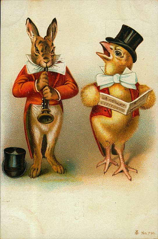 I'm thinking of a....: Vintage Easter Greeting Cards - Bizarre and Strange